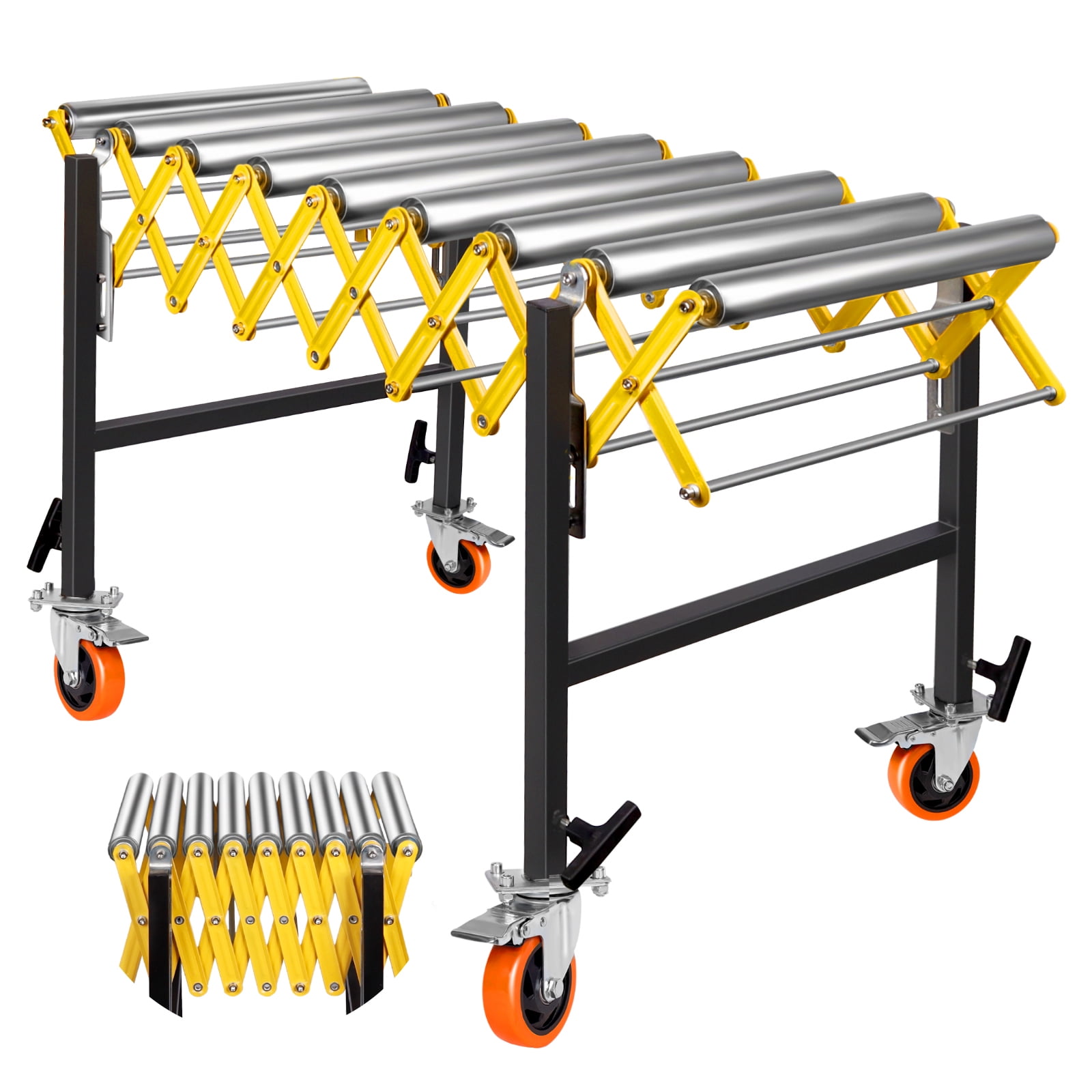 660 lb Industrial Roller, Adjustable Height Mechanism, Corrosion ...