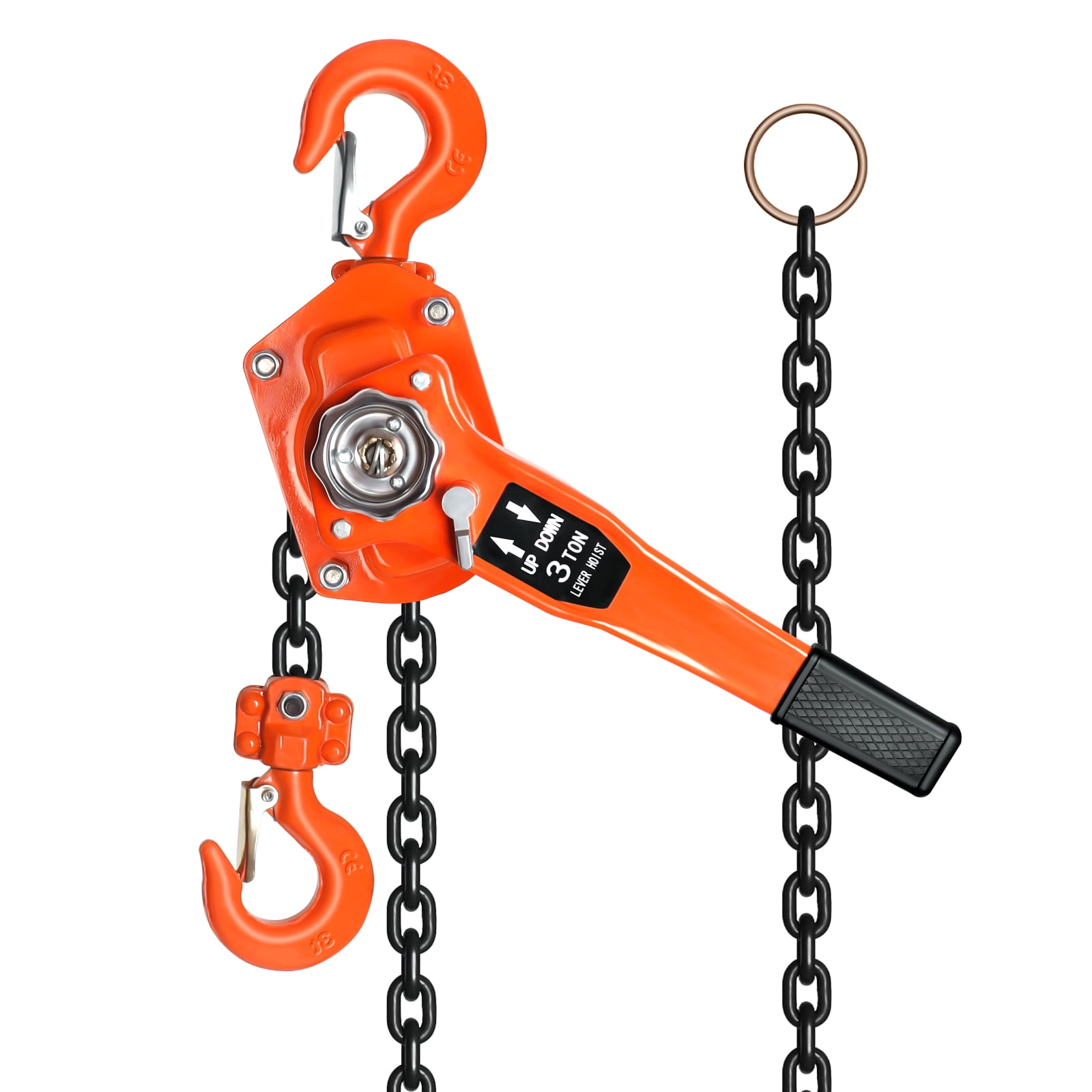 6600 LBS / 3T Capacity 20FT Manual Lever Chain Hoist,with 2 Hooks ...