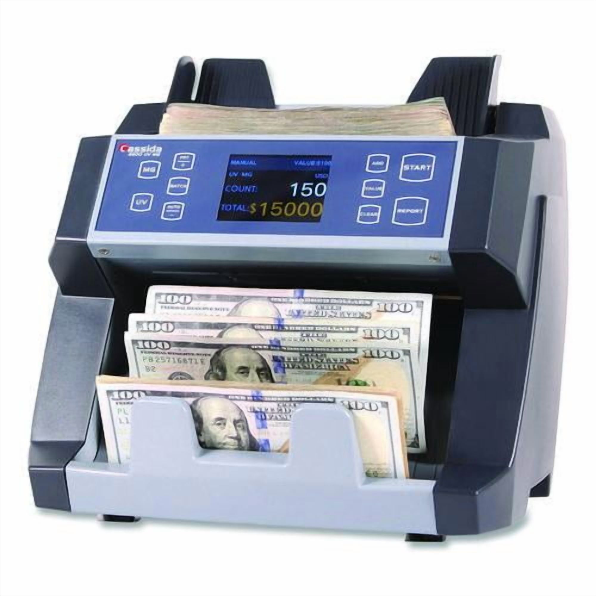 6600 UV/MG Top Loading Bill Counter, 1,400 bills/min, 10.2" x 11" x 8.1 ...