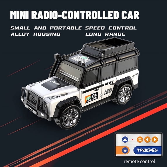 6601Green RC Car MINI Alloy 1/64 Remote Control Car Convenient to Carry ...