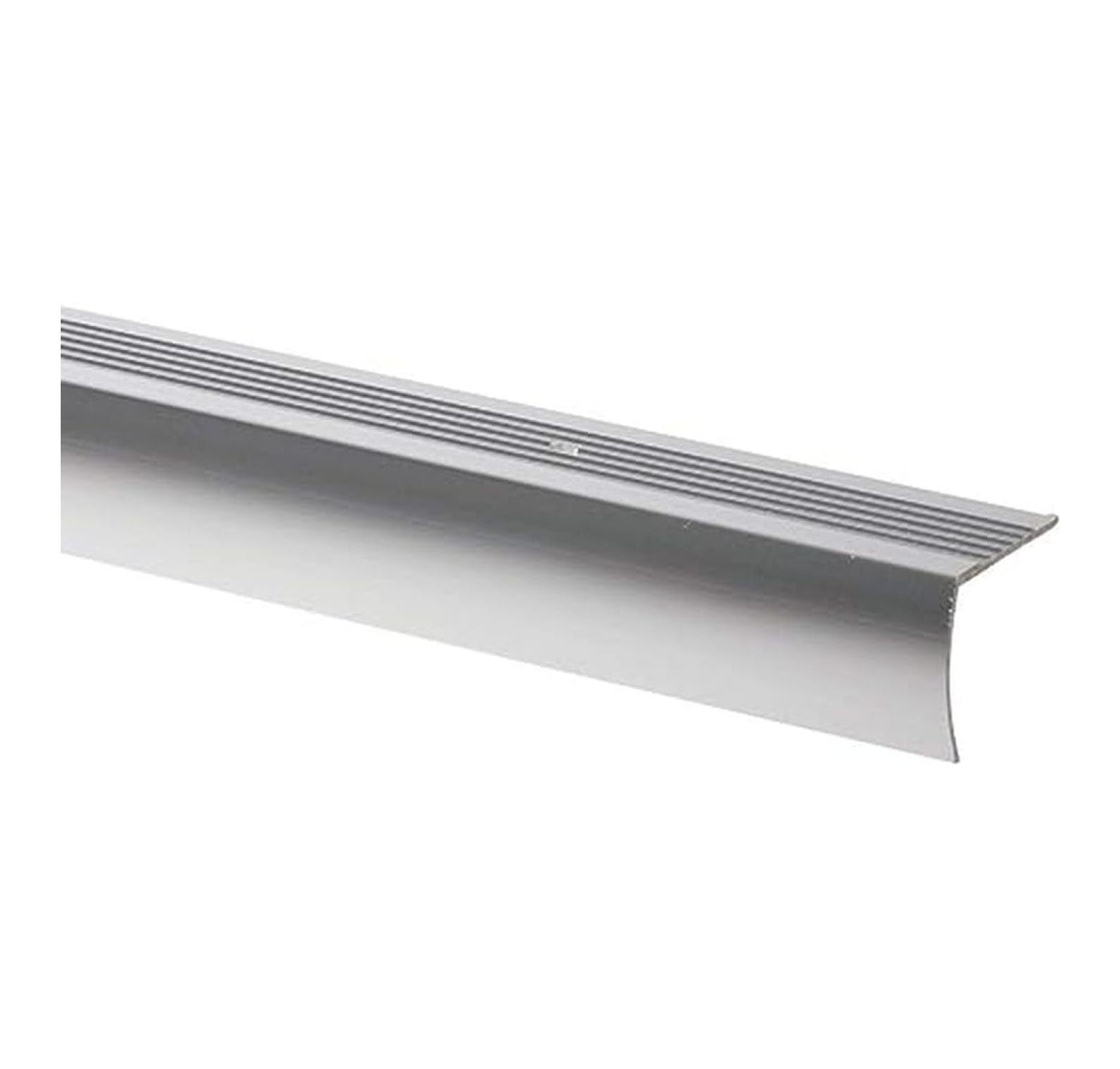66035 1-1/8 in. X 1-1/8 in. X 36 in. Polished Aluminum Stair Edging w ...