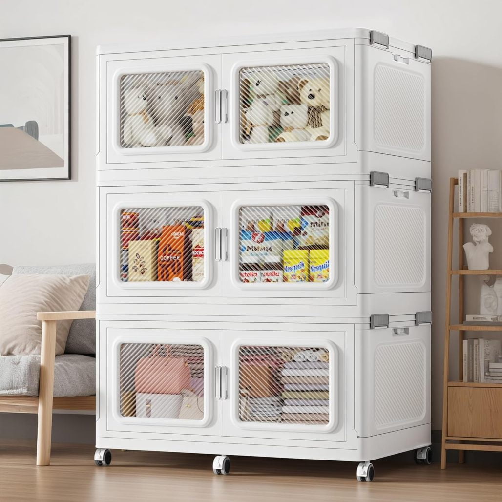 660Qt Extra Large Stackable Storage Bins with Lids,165Gal Stackable ...