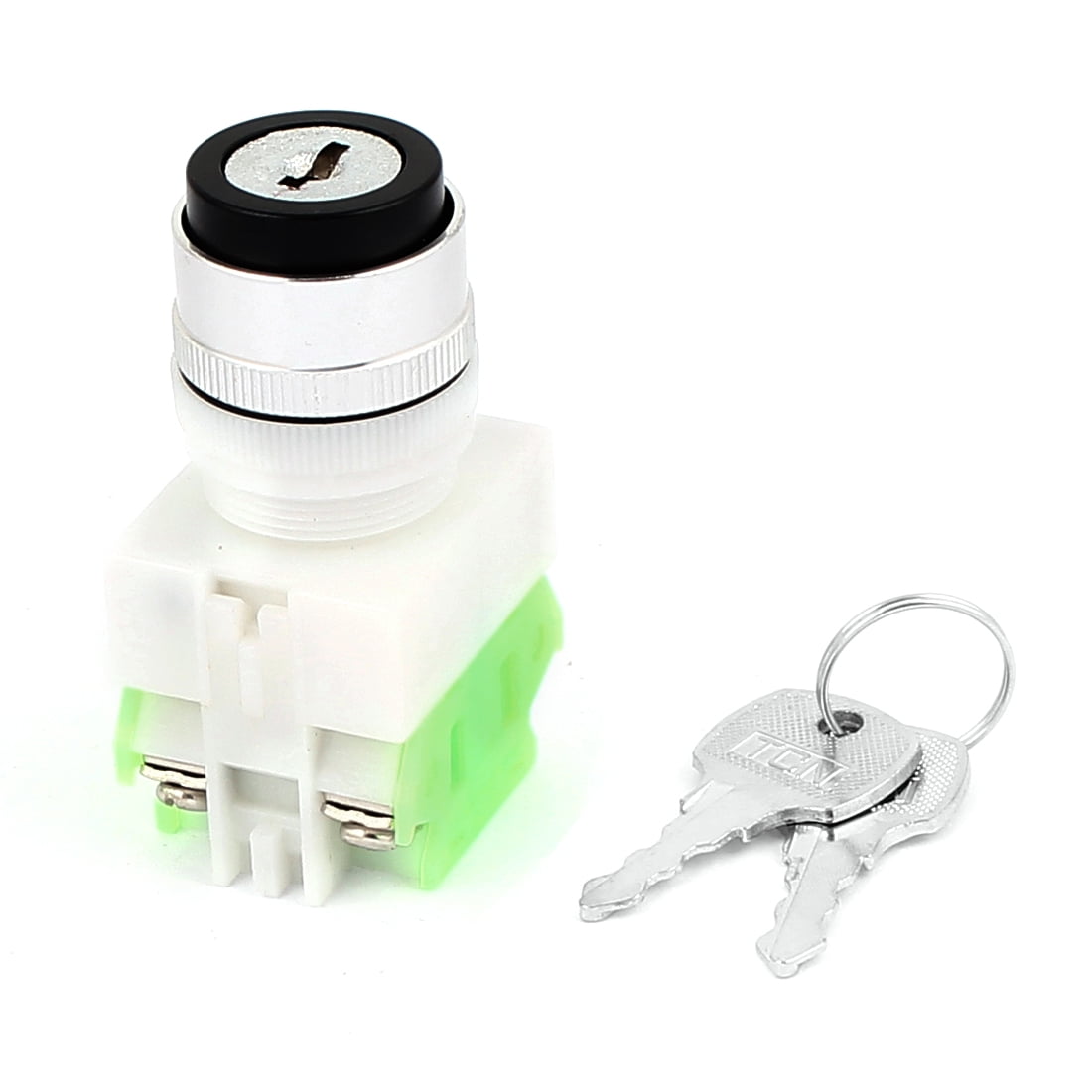 660V 10A NC NO 3 Position 4 Terminal Selector Rotary Switch w Keys ...