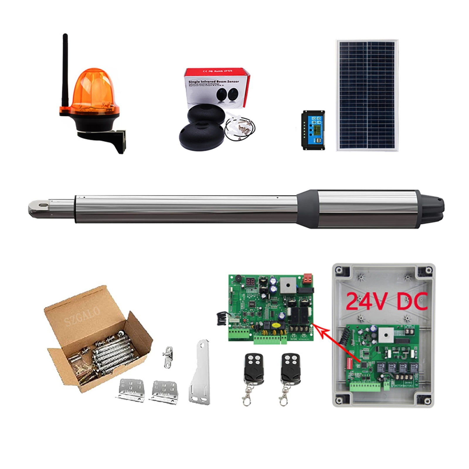 (660lb) Single Swing Automatic Gate Opener Kit Suitable For Opening ...