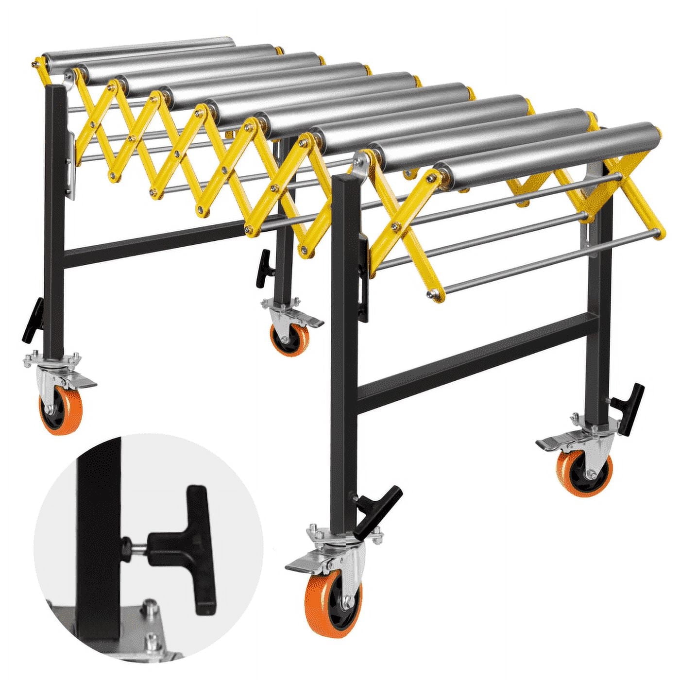 660lbs Adjustable Conveyor Roller, 23'' Portable Expandable Roller ...