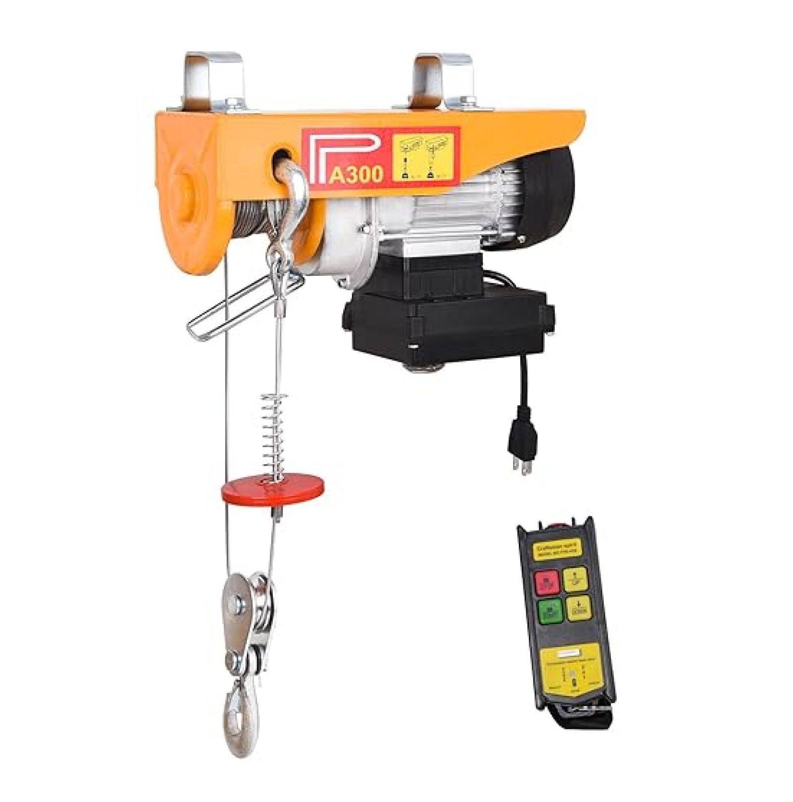 660lbs Electric Hoist with Wireless Control, 110V Automatic Lift ...