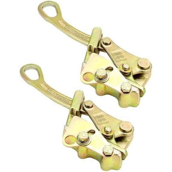 6613lb Cable Grip Steel Wire Gripper, 2 Pack 3T Rope Jaw Puller, Clamp ...