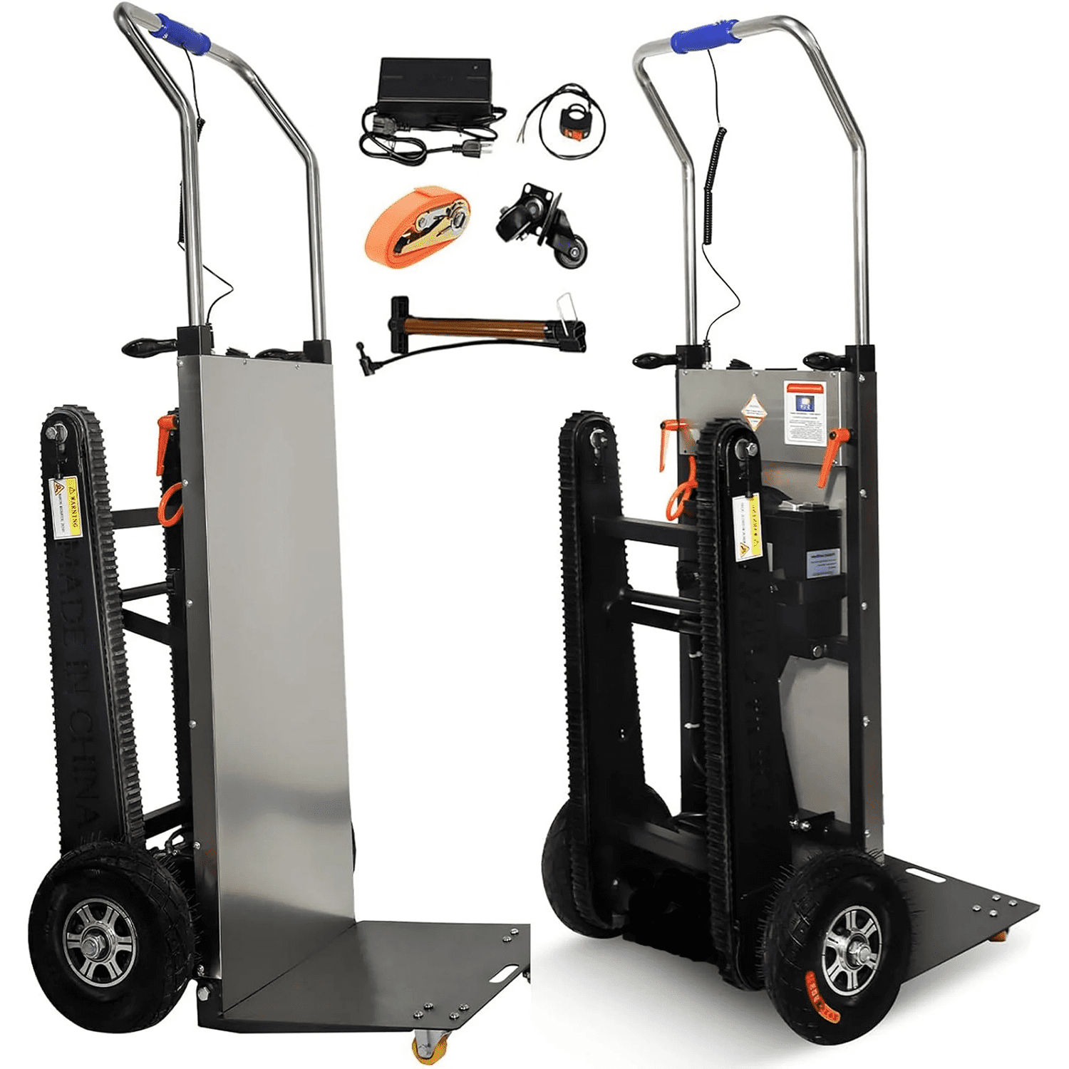 Motorized 661lb Electric Stair Climbing Cart, 500W, Foldable, for ...