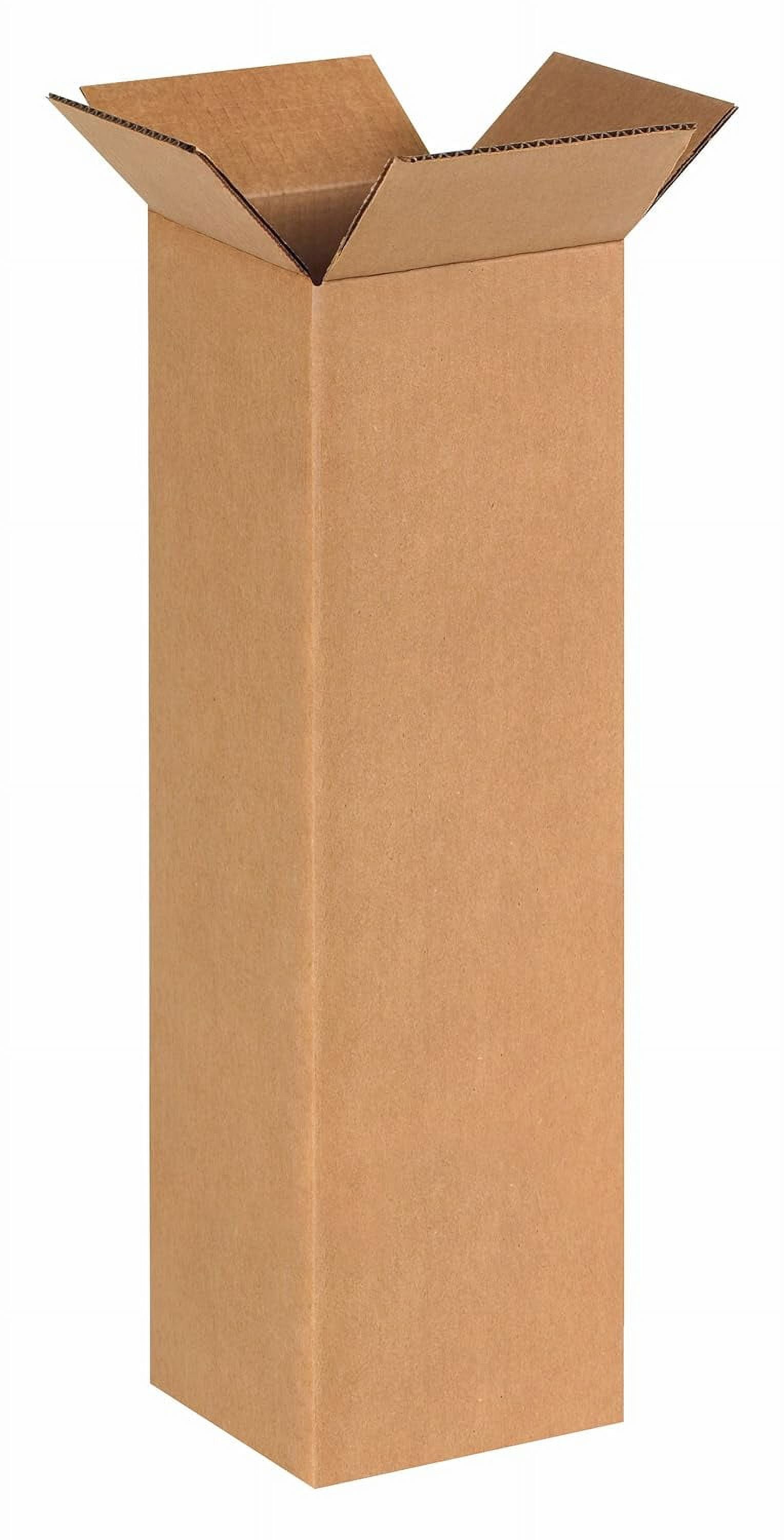 6620 Tall Corrugated Cardboard Box 6" L x 6" W x 20" H, , for Shipping ...