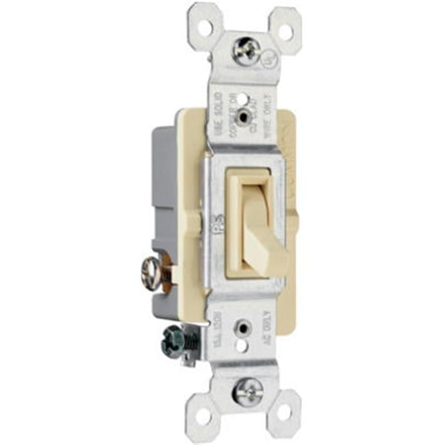 663IGTU Grounded Standard 3 Way Toggle Switch, Ivory - Walmart.com