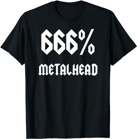 666 - 666% Metalhead FTW Heavy Metal Biker T-Shirt - Walmart.com