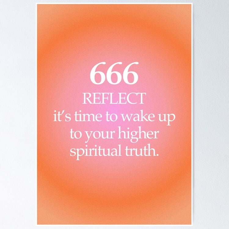 666 ANGEL NUMBER UNFRAMED Poster, 18x24 - Walmart.com