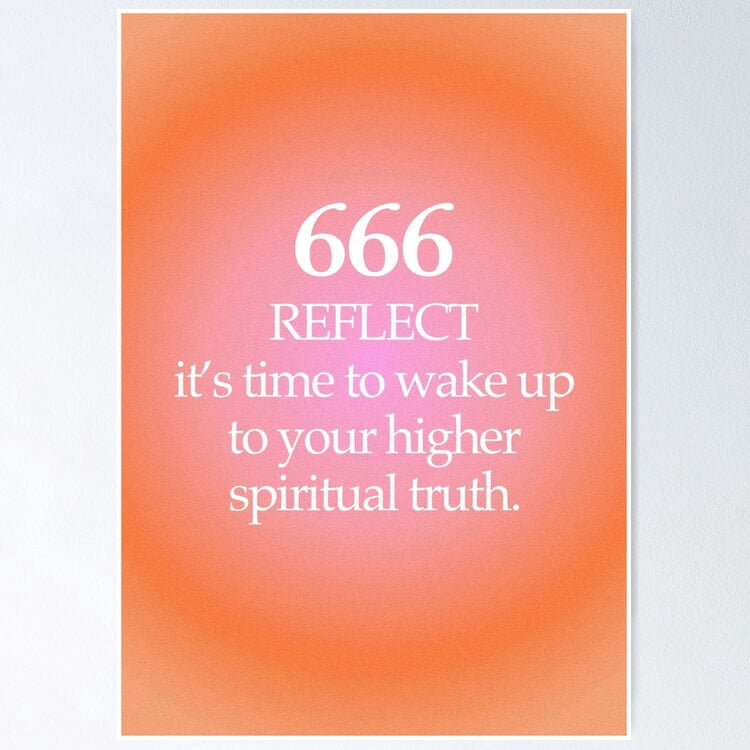666 ANGEL NUMBER UNFRAMED Poster, 24x36 - Walmart.com