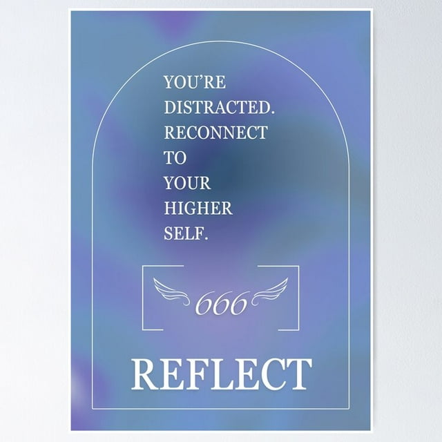 666 Angel Number Poster- Unframed Poster | Wall Art | Perfect For Home ...