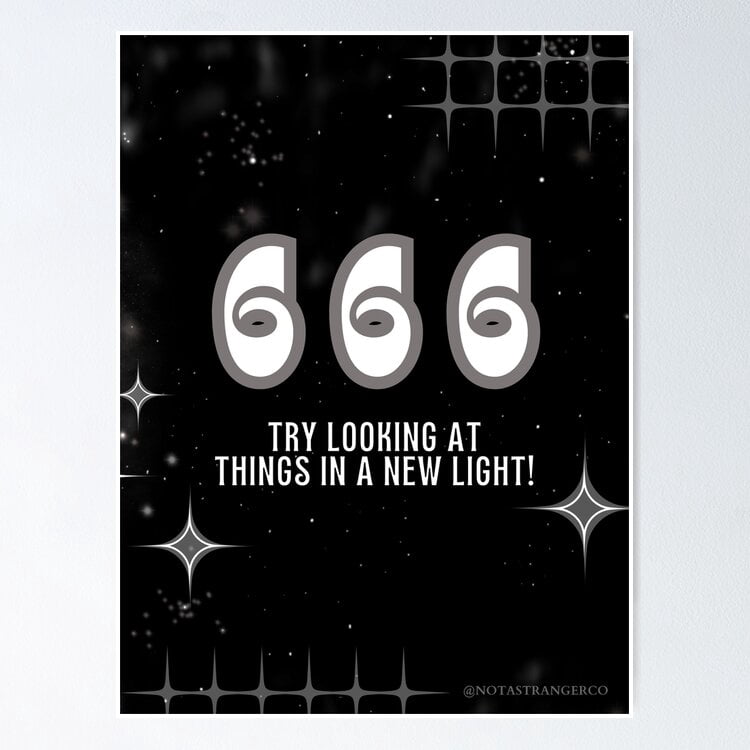666 Angel Number UNFRAMED Poster UNFRAMED Poster, 8x12 - Walmart.com