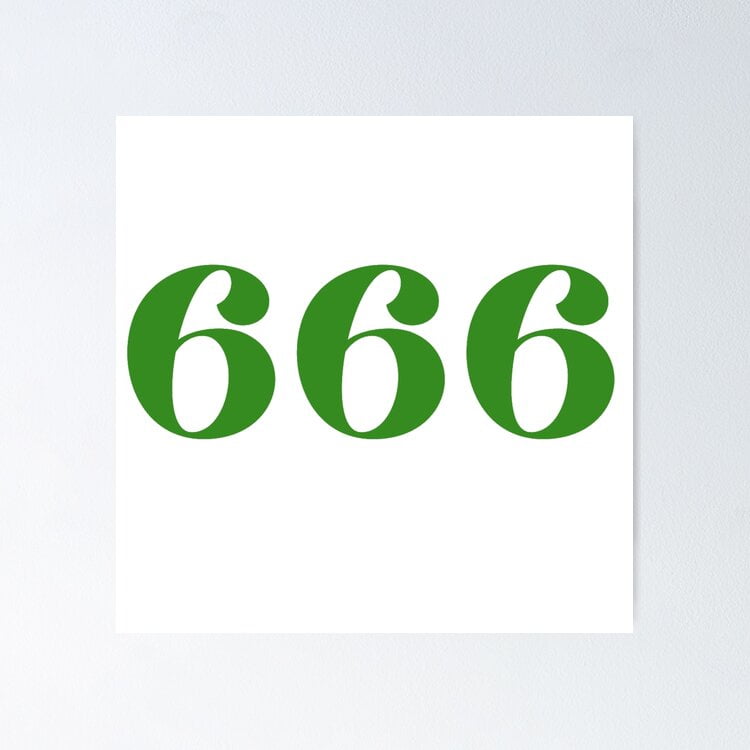 666| Angel Numbers| Angel Number Poster- Unframed Poster | Wall Art | Perfect For Home Decor ...
