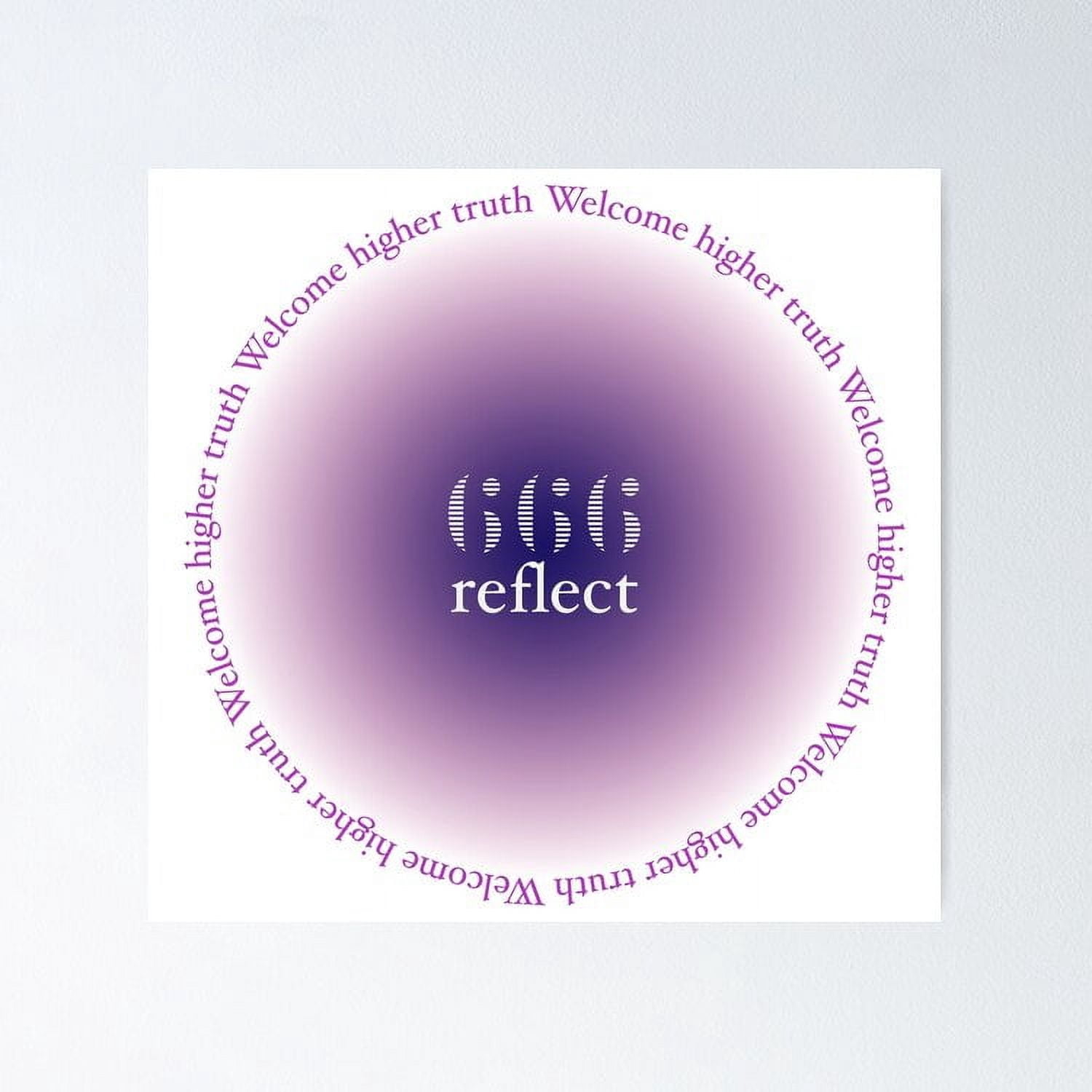 666 Reflect Angel Number UNFRAMED Poster, 12x18 - Walmart.com