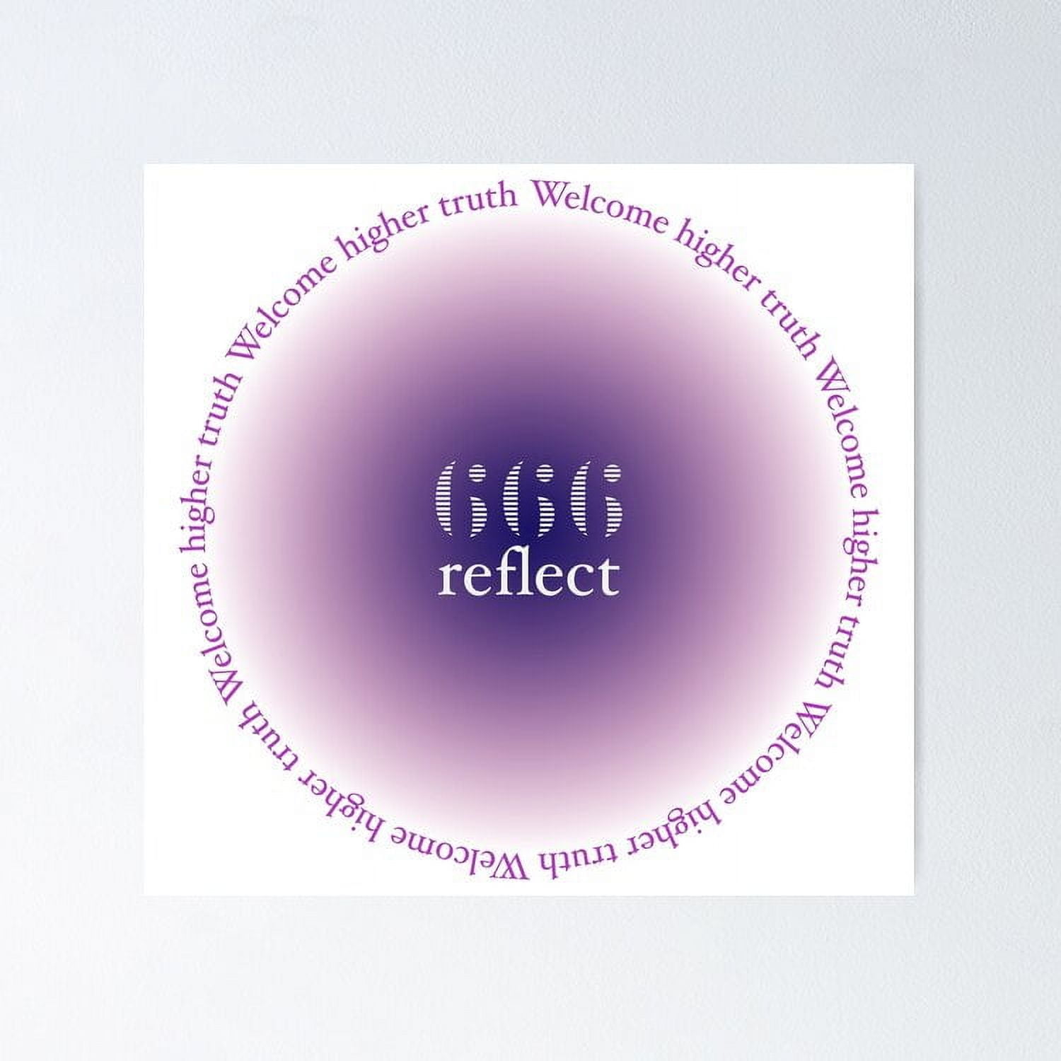 666 Reflect Angel Number UNFRAMED Poster, 24x36 - Walmart.com