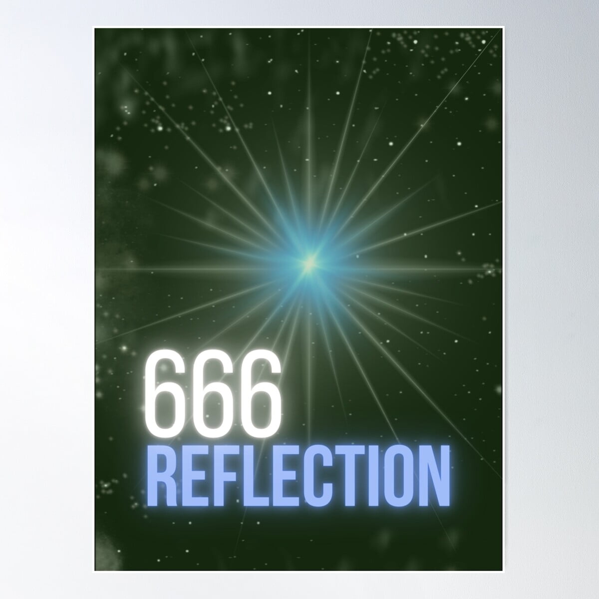 666 Reflection Angel Number Poster Wall Art, Modern Wall Decor For Living Room Bedroom, 16x24 ...