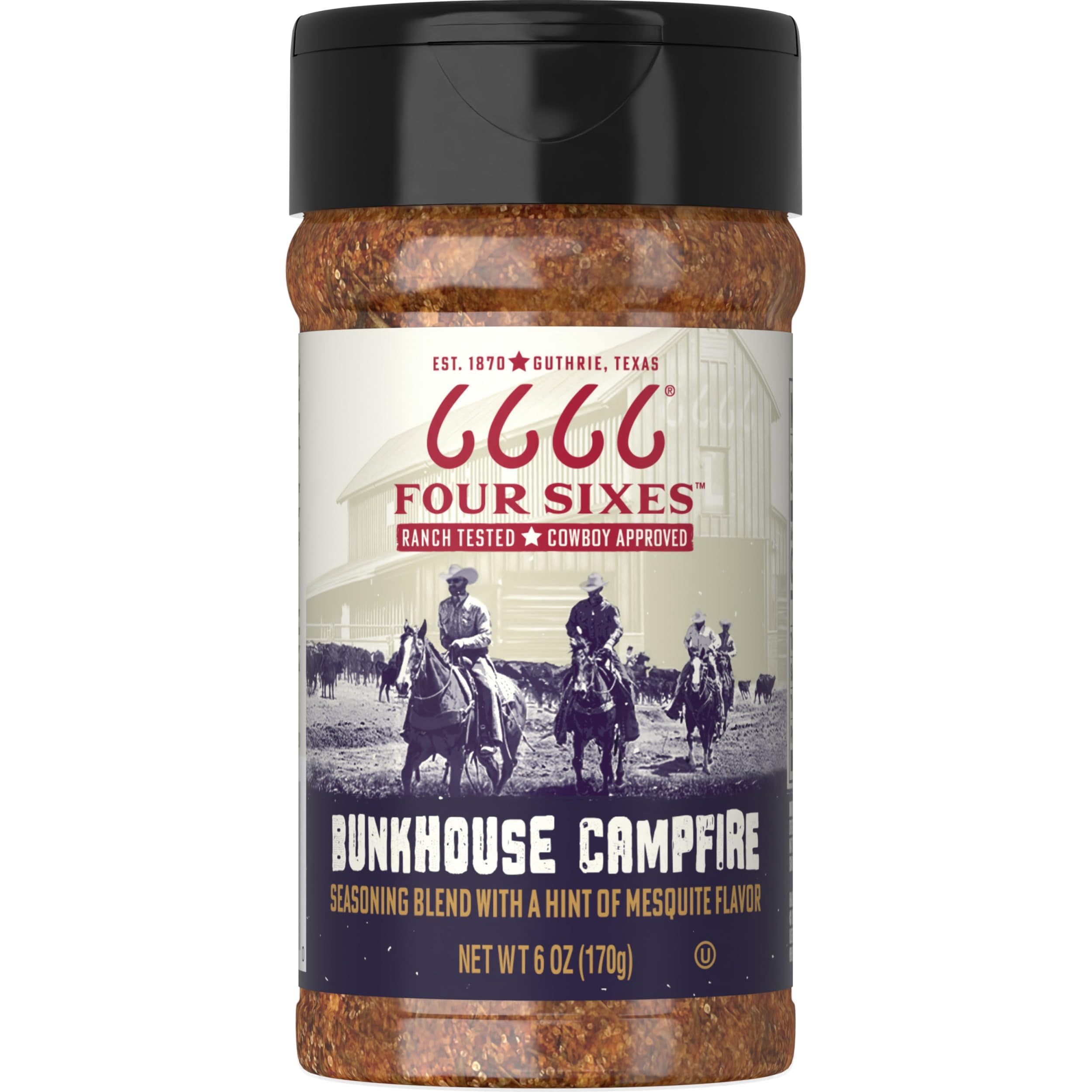 6666 Four Sixes Bunkhouse KEF16 Campfire Seasoning, 6 Ounce - Walmart.com