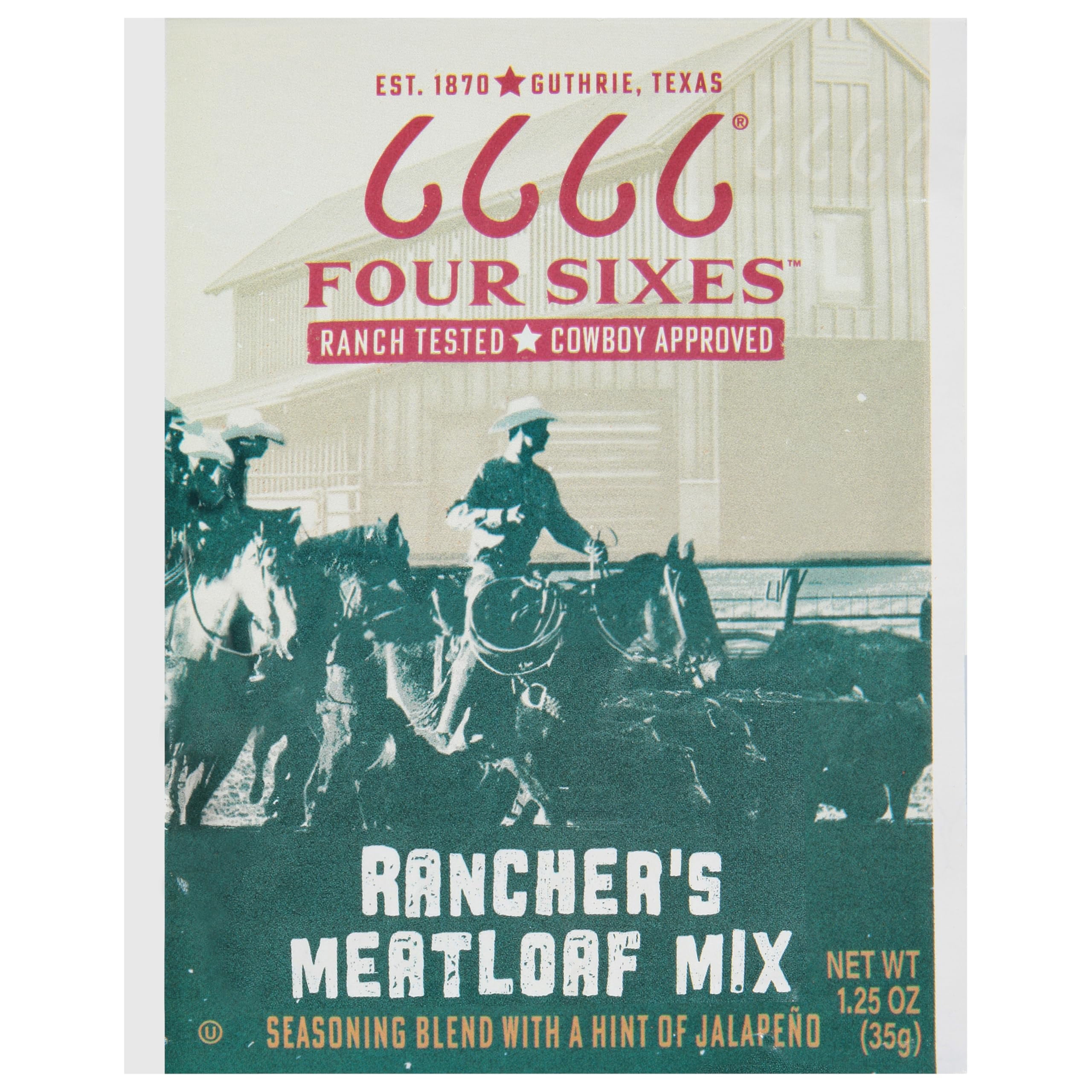 6666 Four Sixes Rancher's MMF7 Meatloaf Seasoning Mix, 1.25 Ounce (Pack ...