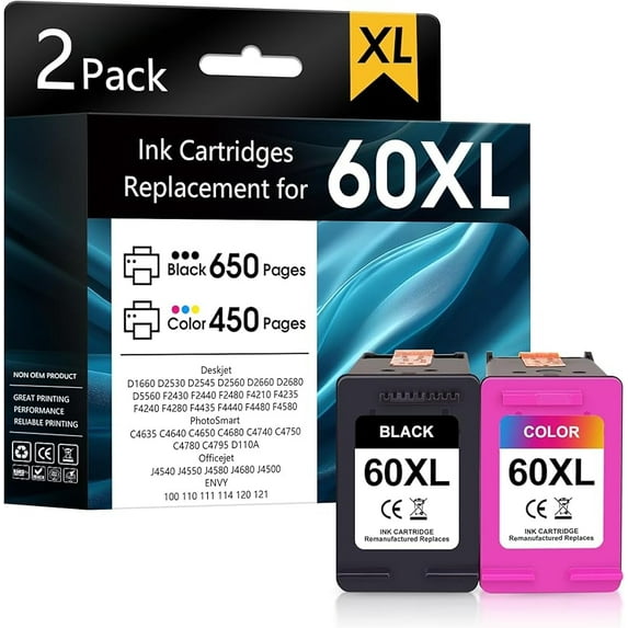 667XL 667 Ink Cartridges Black and Color Compatible for HP 667 Ink ...