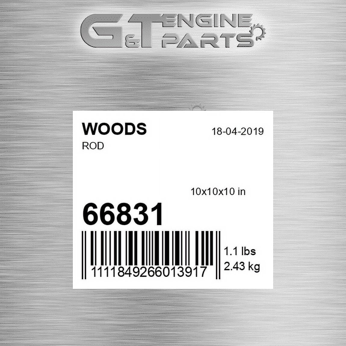 66831 ROD fits WOODS (New OEM) - Walmart.com