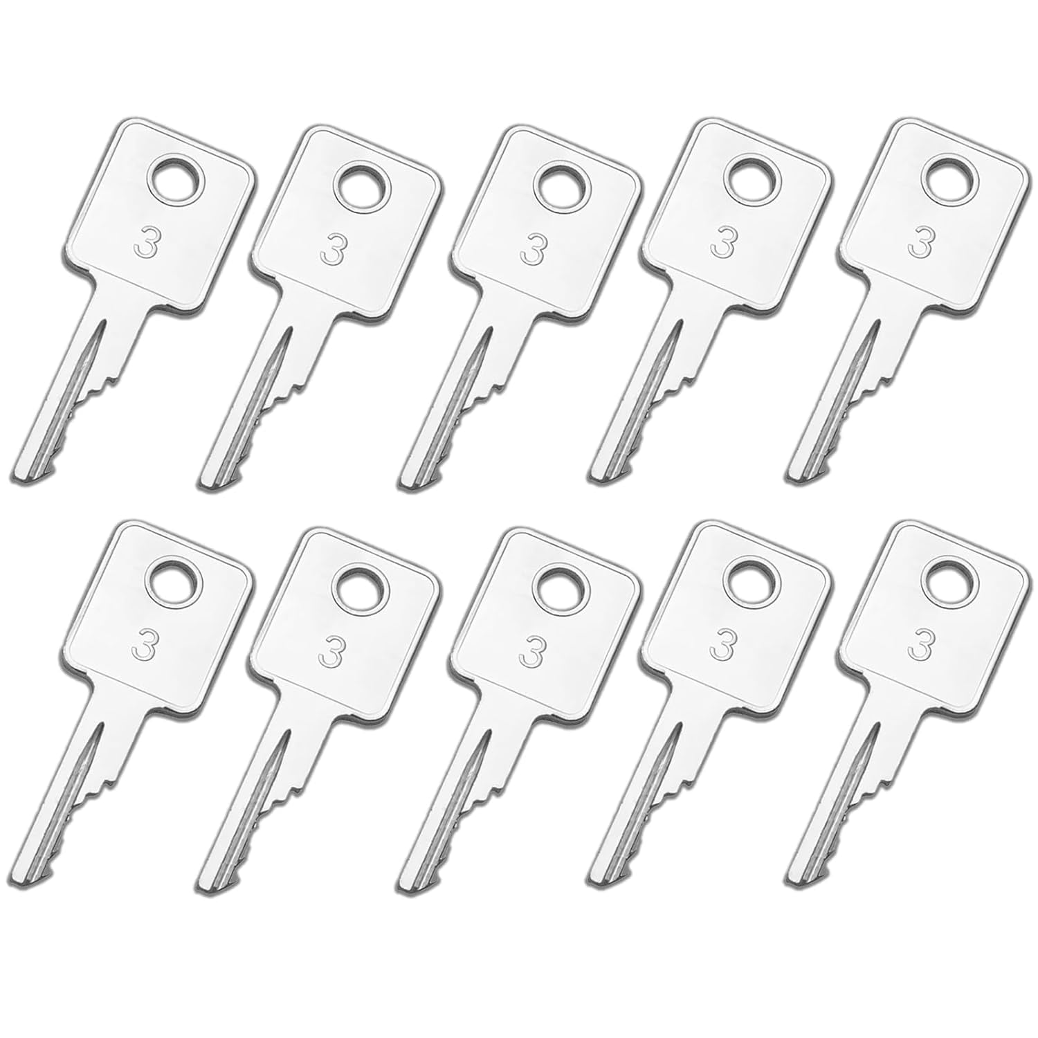 6693241 Ignition Key,10 Pack D250 Bobcat Keys Heavy Equipment Key Fits ...
