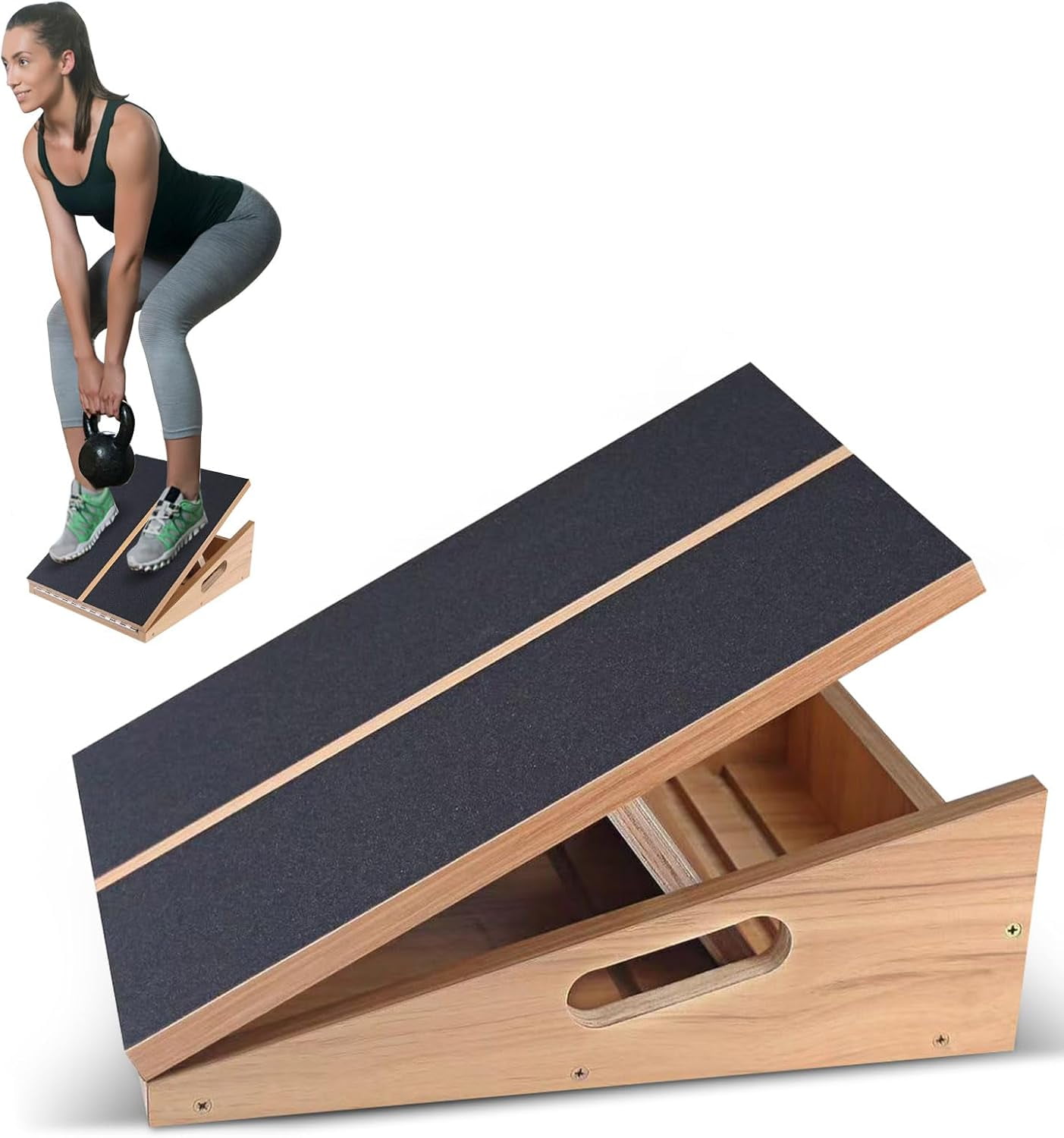 66FIT Slant Board Adjustable Stretch Board Wooden Slant Board - Walmart.com
