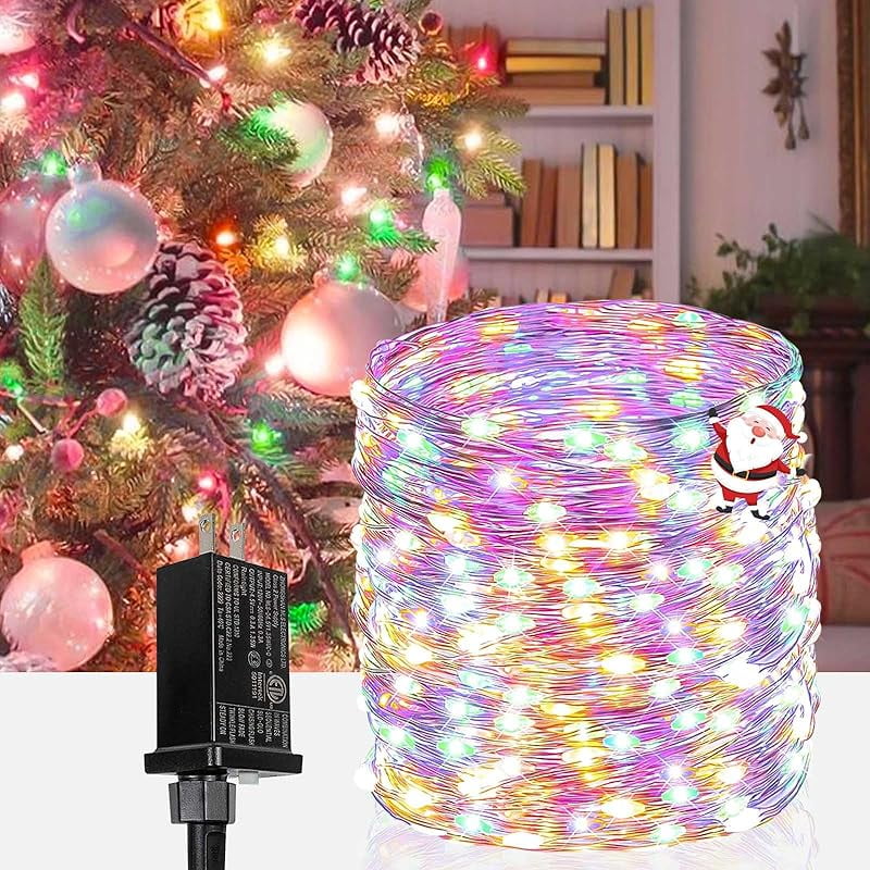 66Ft 200 LED Easter Multicolor Fairy Lights Plug in, 8 Modes Waterproof ...