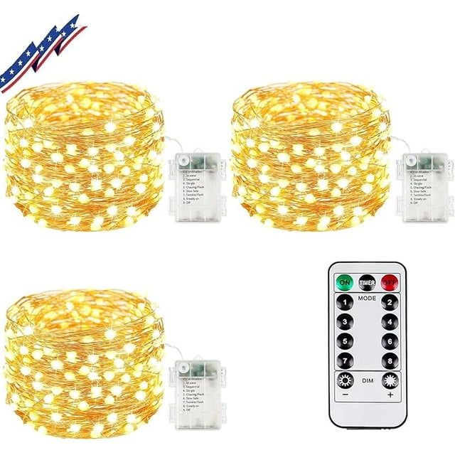 66Ft 200 LED Easter Multicolor Fairy Lights Plug in, 8 Modes Waterproof ...