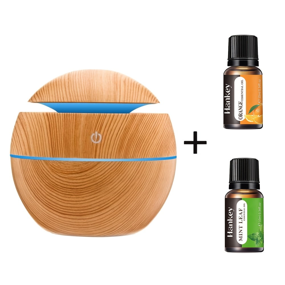 66J66H66 4.4oz Wooden Ultrasonic Electric Air Humidifier Home ...