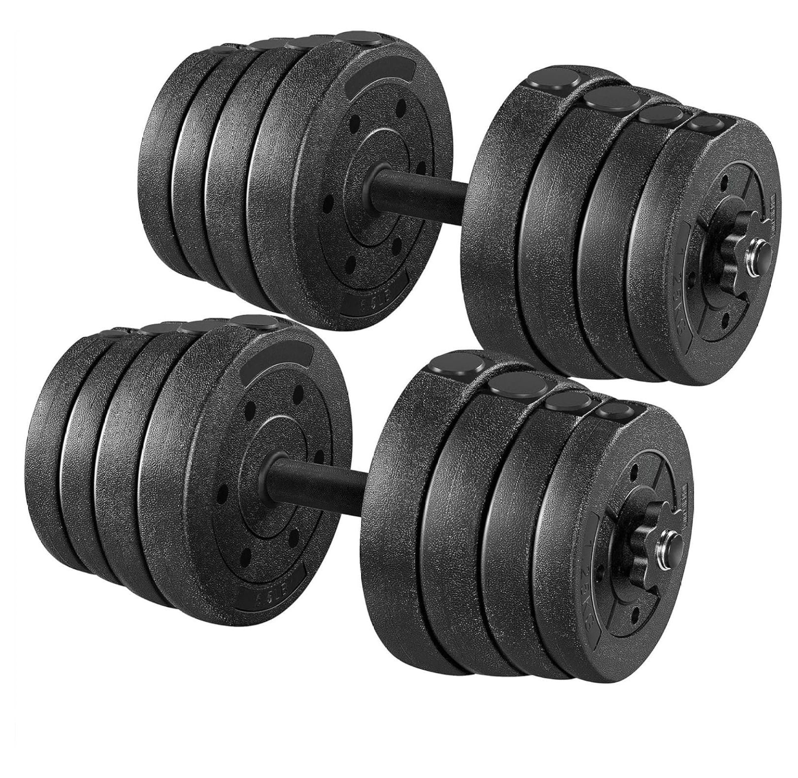 66LB Weight Dumbbell Set Fitness Adjustable Gym/home Plates Body ...