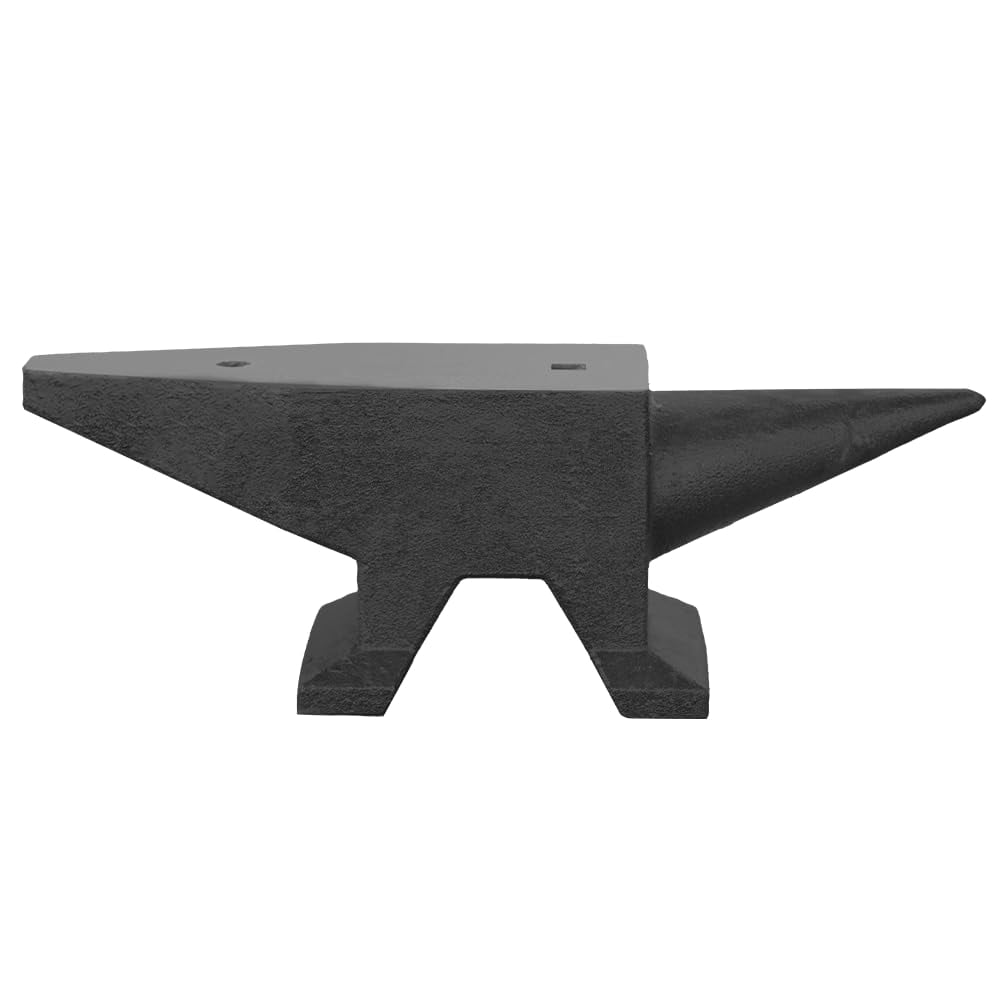 66Lbs Cast Steel Anvil, Dual-Ended Horn With High Hardness Round Horn ...