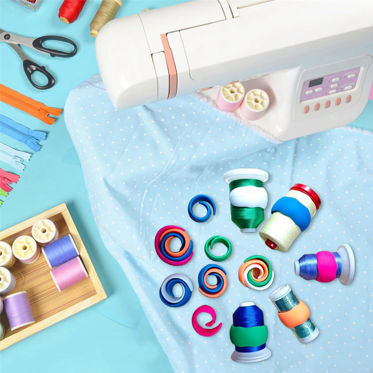 66PCS Embroidery Thread Holder-Keep Thread Spool Organized - Thread ...