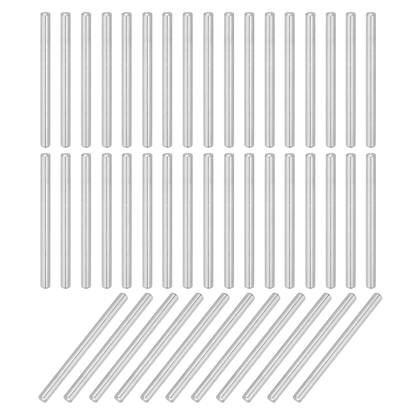 66Pcs Dowel Pin 3mm x 43mm Shelf Support Pin 304 Stainless Steel Shelf ...