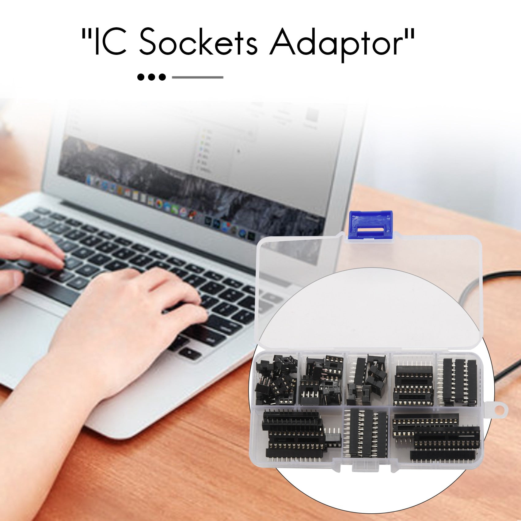 66Pcs/Lot DIP IC Sockets Adaptor Solder Type Socket Kit 6,8,14,16,18,20 ...