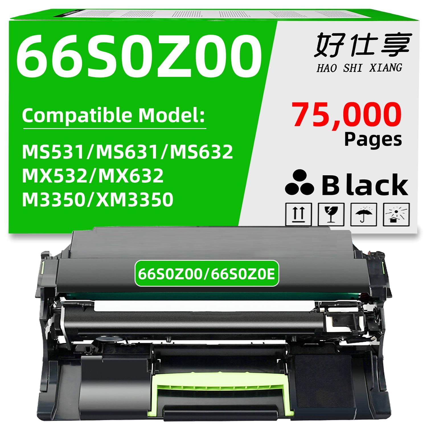 66S0Z00 66S0ZA0 Imaging Unit Drum Unit Compatible with Lexmark MS531 ...