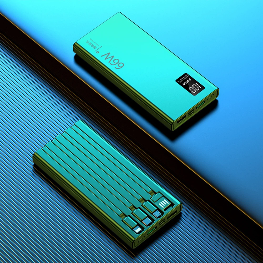 66W Power Bank，fast charging with its own line 4 charging charging ...