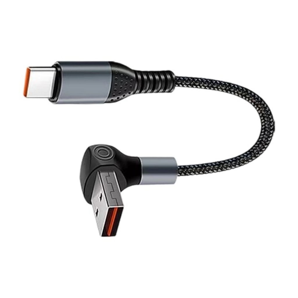 66W Short Data Cable Elbow USB To Type C/Type C To Type C Fast Charging ...