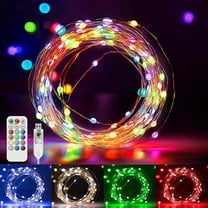 66Ft 200LED LED Decorative Fairy Lights - 16 Colors, USB Plug, Multi ...