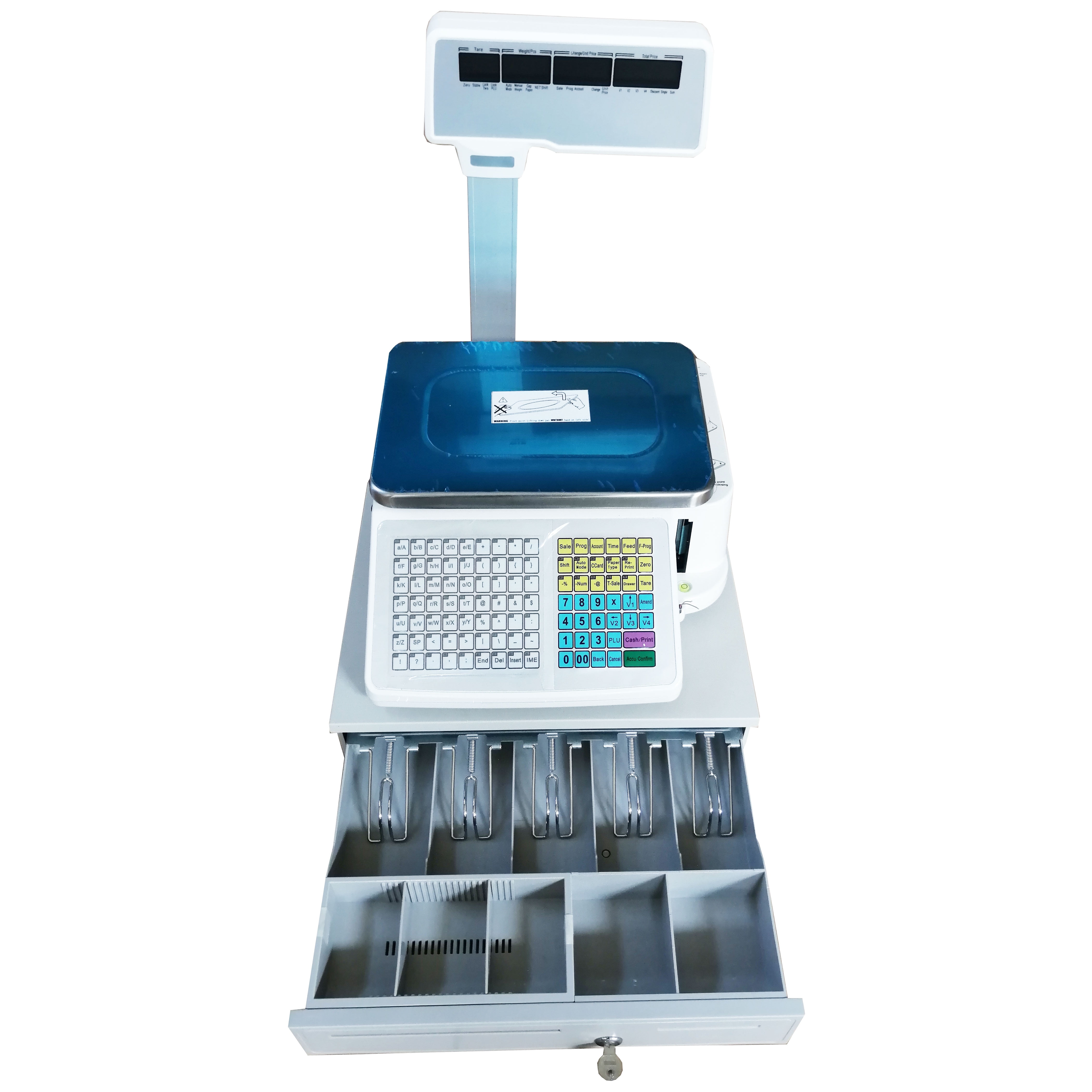 66lb Price Computing Scale Supermarket Electronic Scale with Cash Box ...