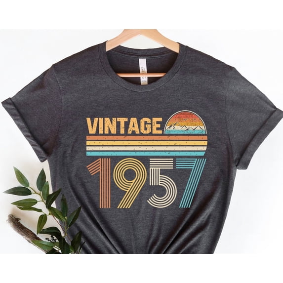 66th Birthday Shirt 1957 Retro Shirt 66th Birthday Gift 66th Birthday ...