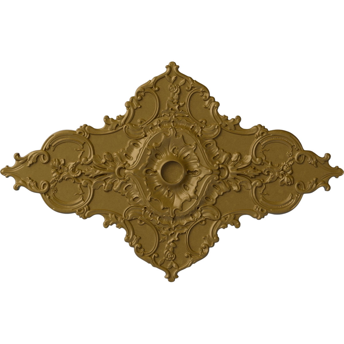 67 1/4"W x 43 3/8"H x 4"ID x 2"P Melchor Diamond Ceiling Medallion ...