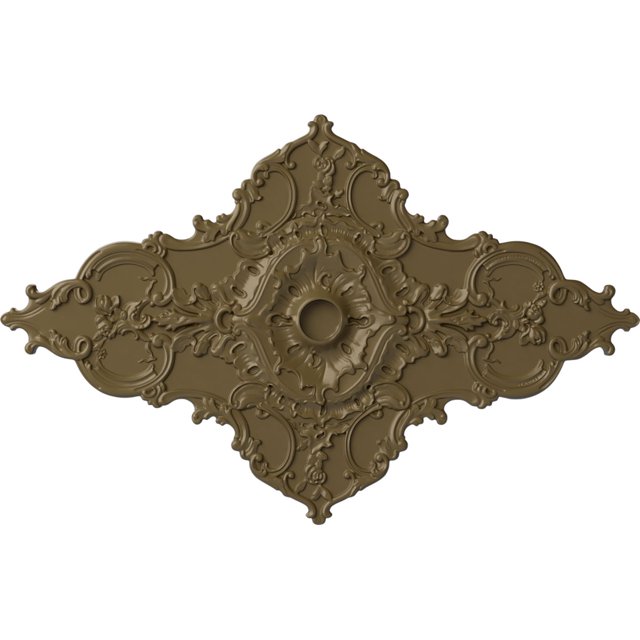67 1/4"W x 43 3/8"H x 4"ID x 2"P Melchor Diamond Ceiling Medallion ...