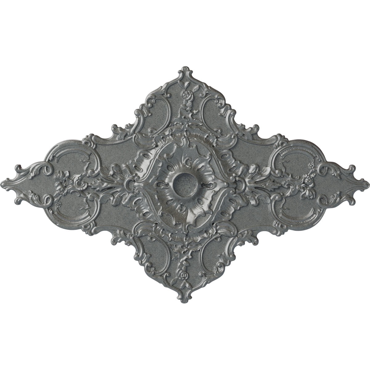 67 1/4"W x 43 3/8"H x 4"ID x 2"P Melchor Diamond Ceiling Medallion ...