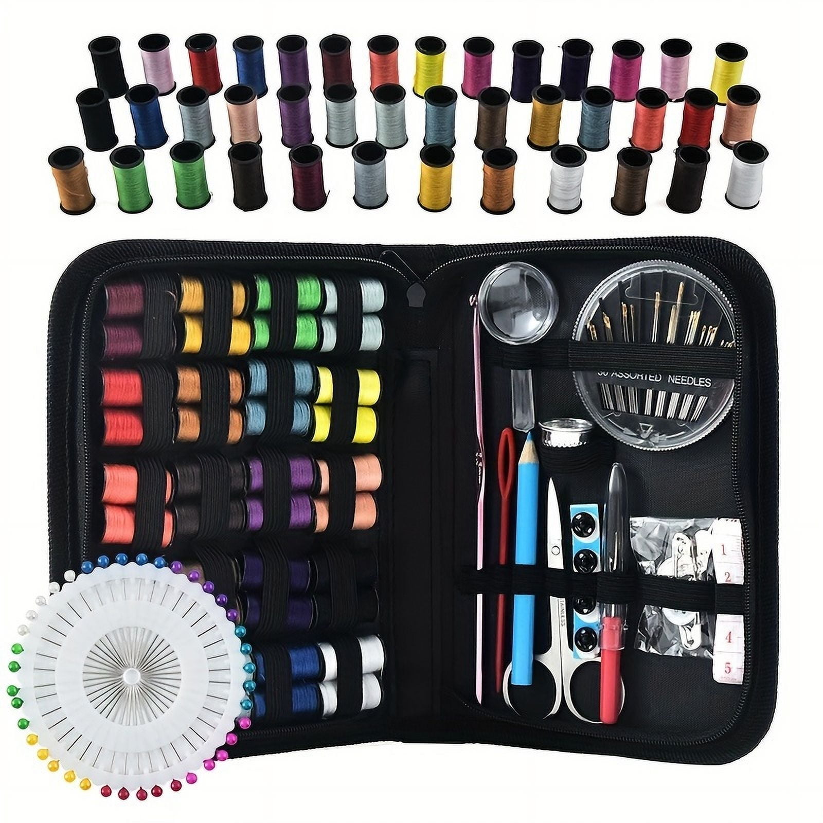 67/128pcs Sewing Kit With Sewing Supplies And Accessories 24-Color ...