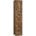 67" Tall Bathroom Cabinet with Adjustable Shelves & 1 Drawer Storage ...