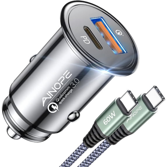 67.5W Car Charger USB C Fast Charge for iPhone 17 Pro, PD 45W Charging ...