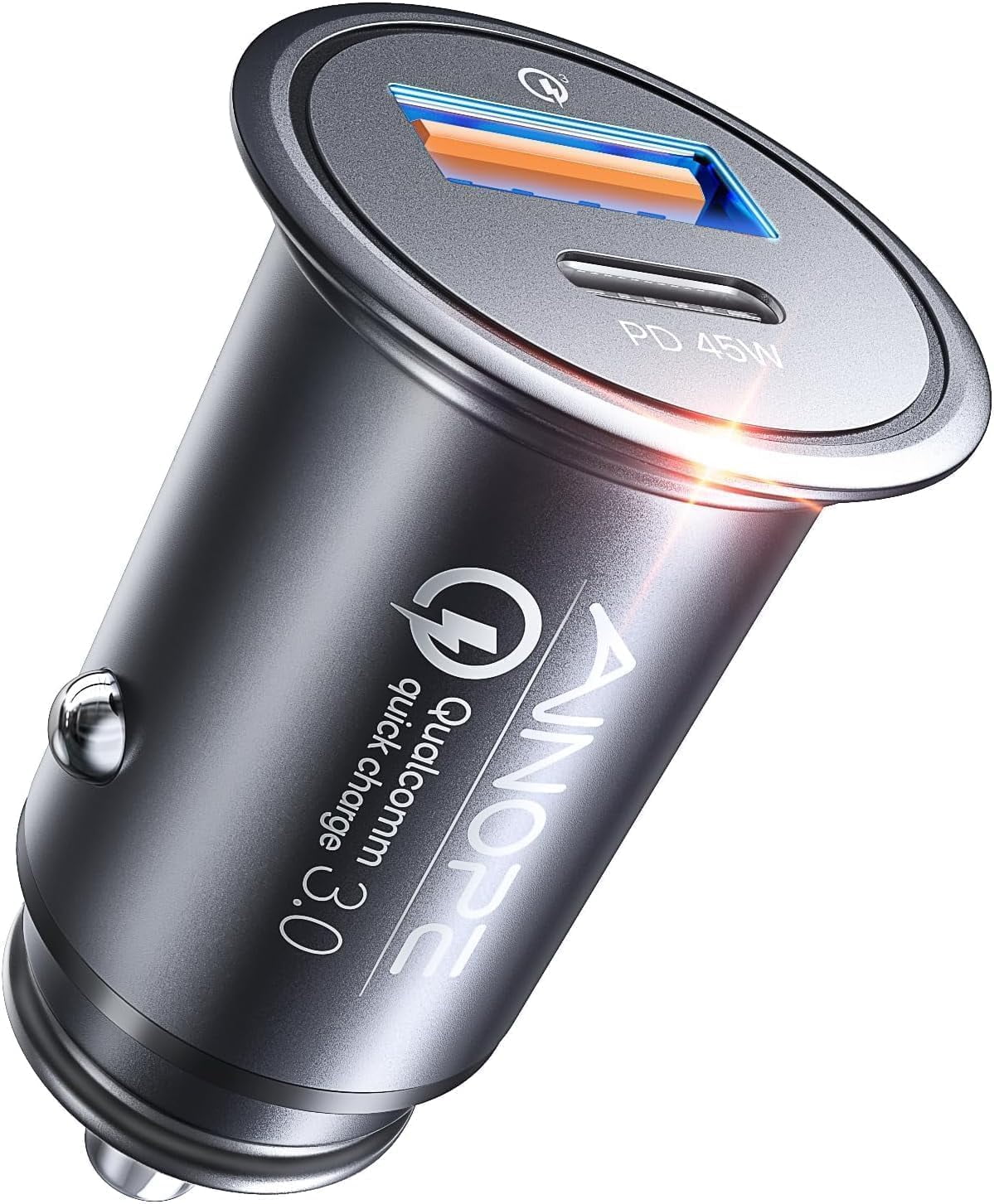 67.5W Super Mini Cigarette Lighter Adapter Car Charger USB C Fast ...